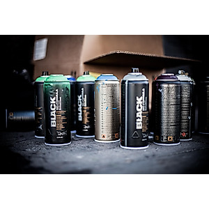 Montana Cans BLACK Spray Paint, 400ml, Code Red