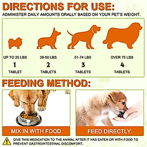 Turmeric for Dogs, 180 Turmeric Curcumin Tablets Supports Heart, Immune System Booster, Hip & Joint Support, Dog Pain Relief, Pet Supplement Treats w/Fish Oil, Curcumin C3-180 Tablets / 5.1 OZ