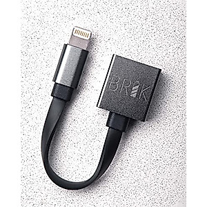 BRIK Magnetic Charging Cable - Smartphone Charger Cord - Universal Design - Anodized Metal - 3in (1-Pack)