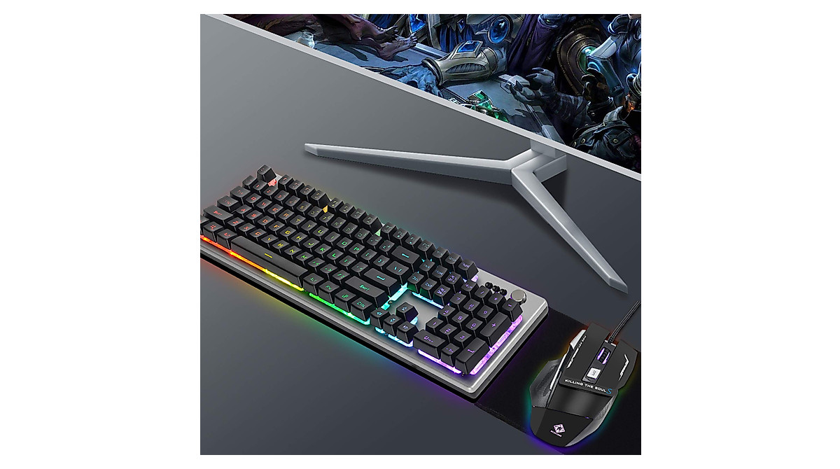 Beastron RGB Backlit Gaming Keyboard & Mouse Combo