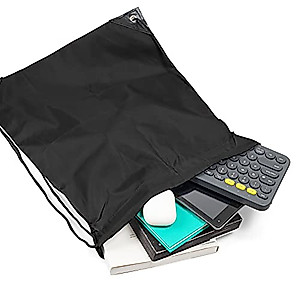 IKAYAS 30 Pack Black Drawstring Bags Mesh Drawstring Backpack Bulk Cinch Bag for Women Men, Draw String Back Sack String Bag Gym Backpack Kids Beach Bag for Sports Supplies Party Favors