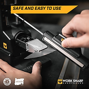 Work Sharp Precision Adjust Elite Knife Sharpener Including Additional Sharpening Stones and Carry Case