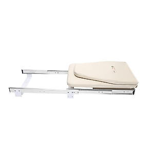 31.9" X 12.2" Closet Pull-Out Ironing Board, Buit-in Iron Board Mini Ironing Board Stow Away in The Cabinet | 180° Rotation for Small Spaces | with Cotton Ironing Board Cover | Beige