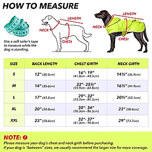 Illumifun Dog Raincoat with Hood - Waterproof Reversible Dog Coats, Lightweight Dog Rain Jacket for Small Medium Large Dogs (X-Large)