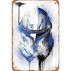 Captain Rex Graffitti Helmet – Movie – Poster Vintage Metal Tin Sign Retro Funny Tin Sign for Home Bar Pub Kitchen Garage Restaurant Wall Decor—8" x 12"—Inch