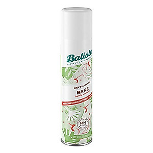 Batiste Dry Shampoo, Bare Fragrance, Refresh Hair and Absorb Oil Between Washes, Waterless Shampoo for Added Hair Texture and Body, Dry Shampoo Bottle 6.35 Oz(Pack of 1)