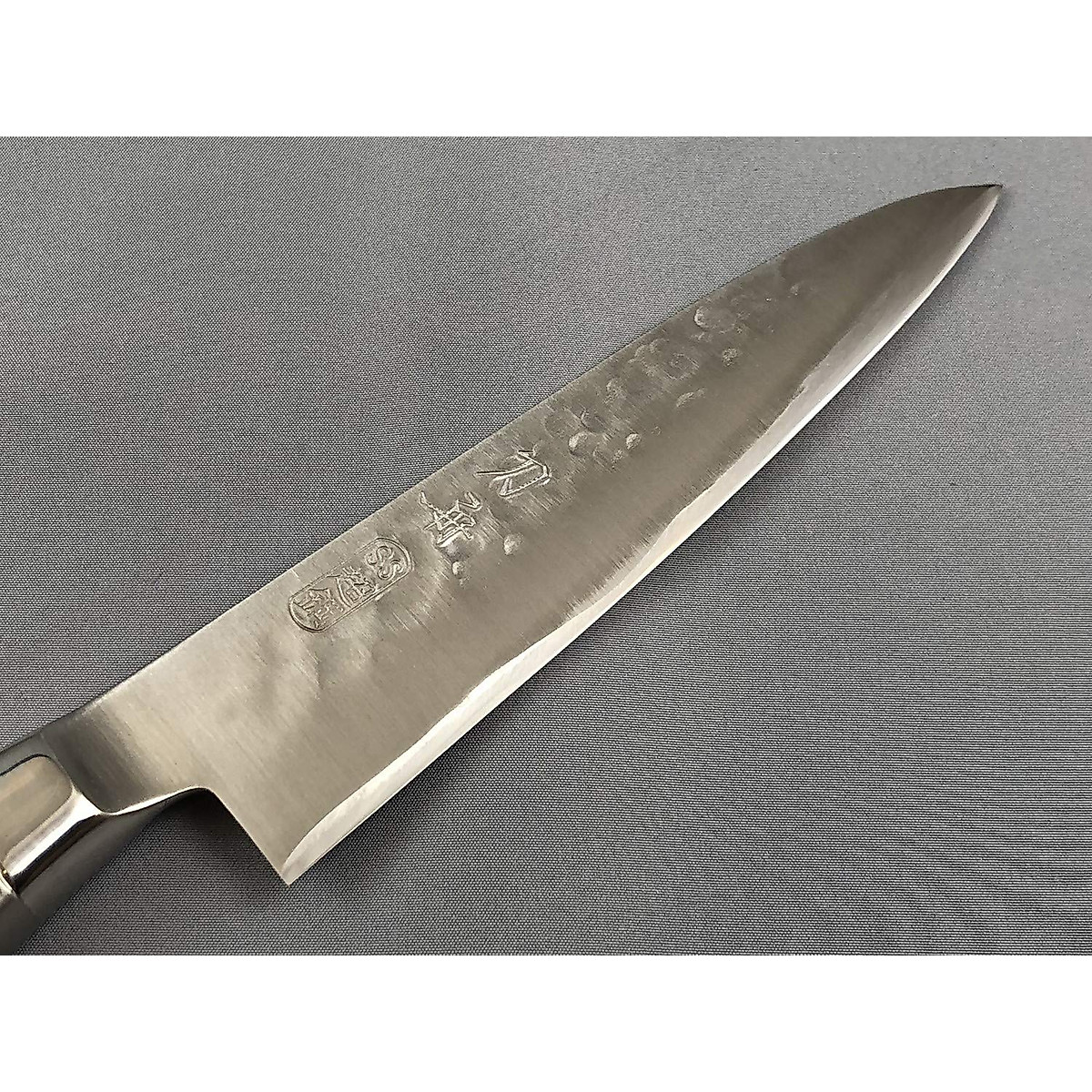TOSHU 150 mm (5.9 inch) Petty Knife, Manually Sharpened Japanese Kitchen Knife Produced Utilizing Japanese Sword-Making Techniques - Damascus Pattern - 3 Layers