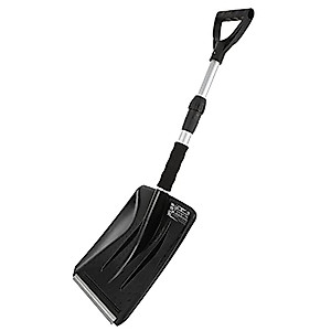 Yardwe Multitools Retractable Snow Shovel Aluminum Alloy Snow Shovel with D- Grip Handle Large Snowboard Shovel for Outdoor Garden Patio Lawn Black Ar Multitool