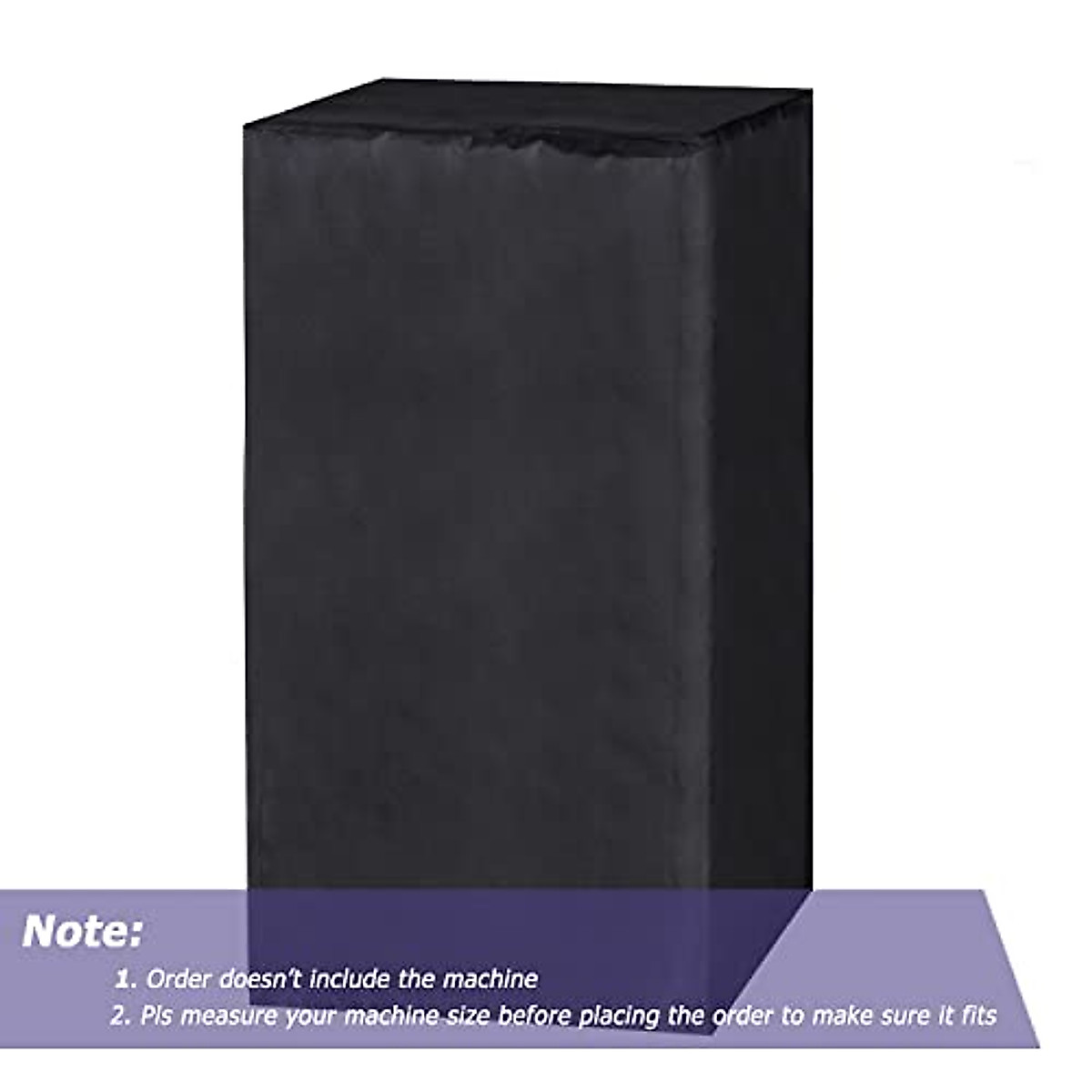 PASONIKA Ice Maker Food Processor Cover, Countertop Appliances Ice Machine Cover Stand Mixer Cover, Dust Resistant Protector, Black