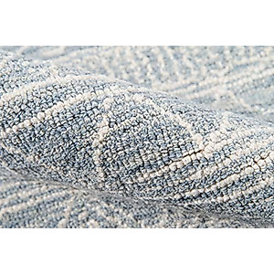 Momeni Mallorca Light Blue Area Rug Area Rug, 2' x 3' Sized Rug for Entry Way, Bathroom, and Kitchen