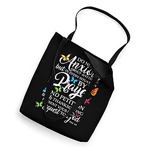 Do Not Be Anxious About Anything Butterfly Art - Religious Tote Bag