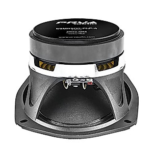 PRV AUDIO 6x9 Inch Midrange Speaker 69MR500-PhP-4 500 Watts Program Power, 4 Ohm, 1.5 in Voice Coil, 250 Watts RMS Pro Car Audio Loudspeaker (Single)