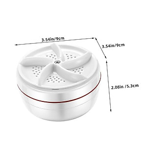 LIFKICH 5pcs Mini Washing Machine Mini Lavadora Travel Washer Mini Portable Washer Bucket Washing Machine Mini Dishwasher for Sink Mini Washer Portable Clothes Washer White Plastic