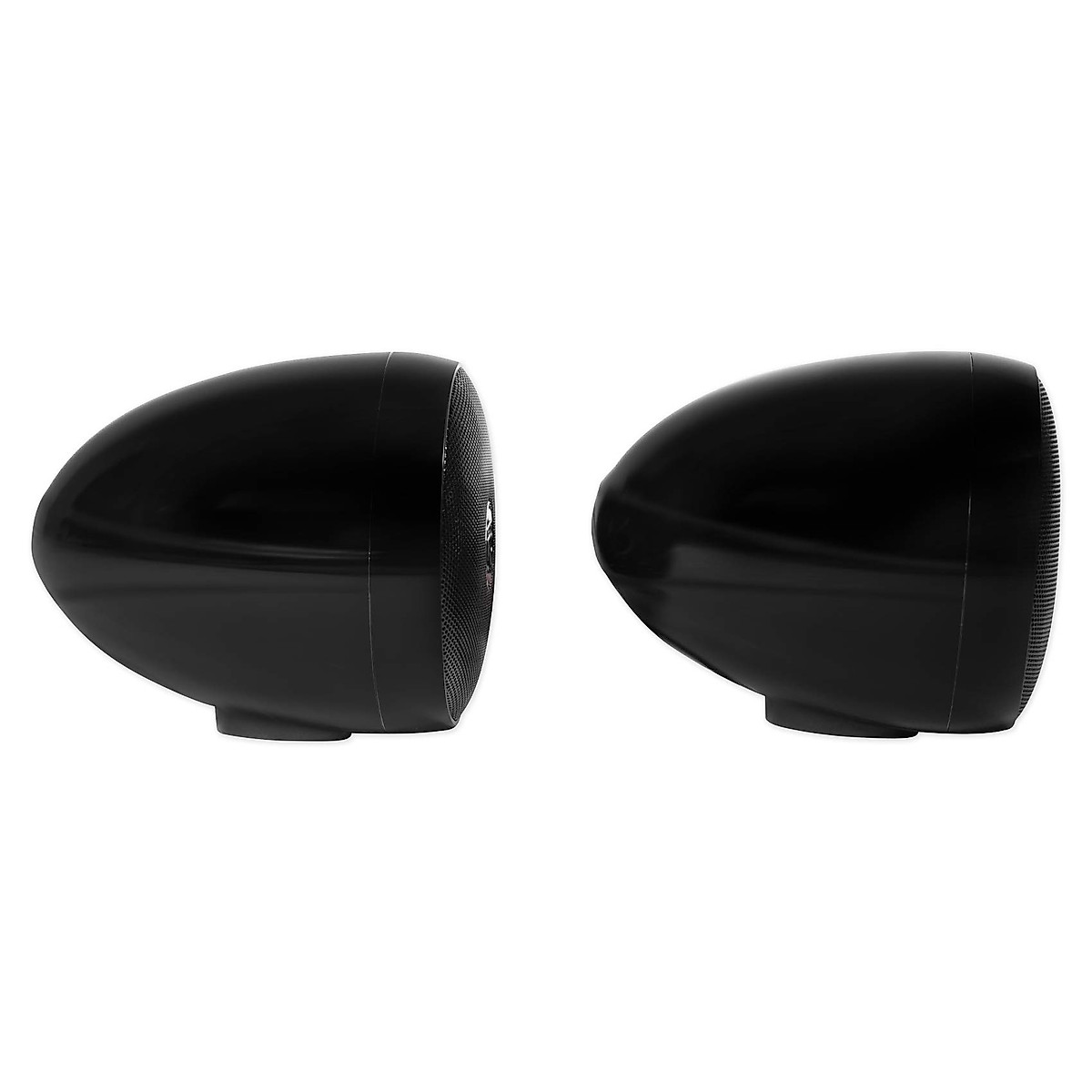 Rockville rocknride (2) RockNRide 3" Powered Bluetooth Metal Motorcycle Handlebar Speakers, Black