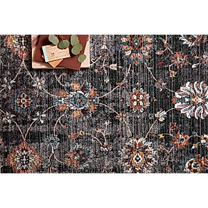 Loloi II Samra Collection SAM-08 Charcoal/Multi 2'-3" x 3'-10" Accent Rug
