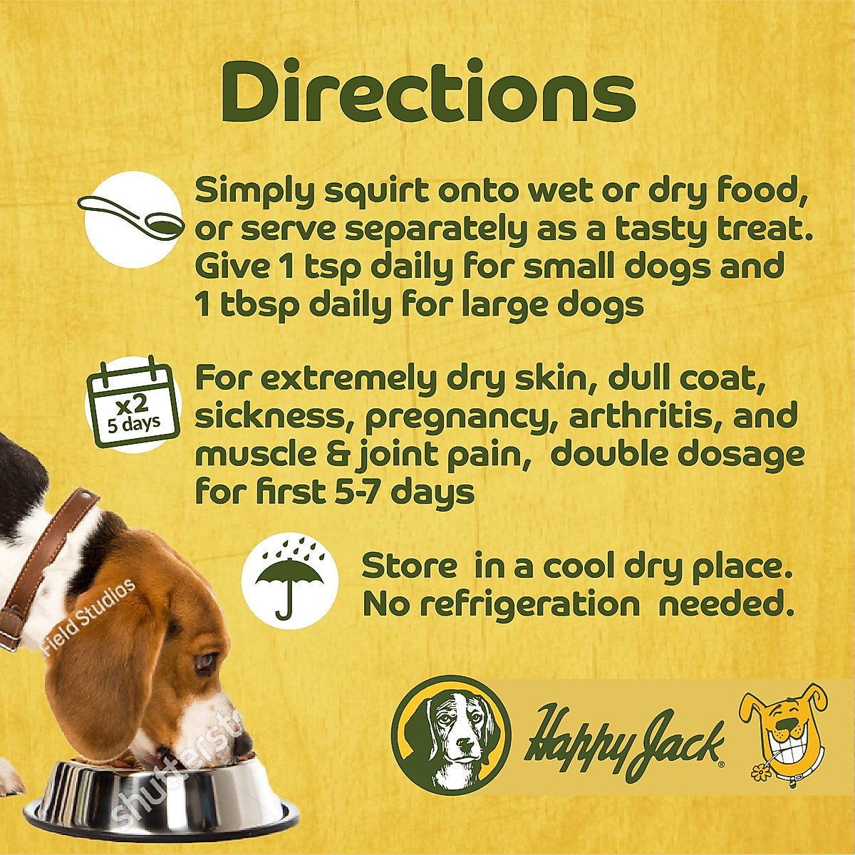 Happy Jack Cod Liver Fish Oil for Dogs Skin and Coat Supplement, Brain, Eyes, Bones, Hip, Joint, Heart & Immune System Health, Energy Booster (16 oz), Omega 3 with EPA & DHA, Vitamin A & D