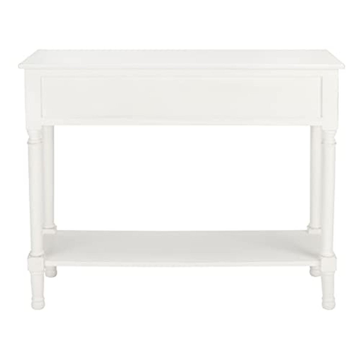 Safavieh Home Collection Allura Distressed White 2-Drawer Bottom Shelf Console Table