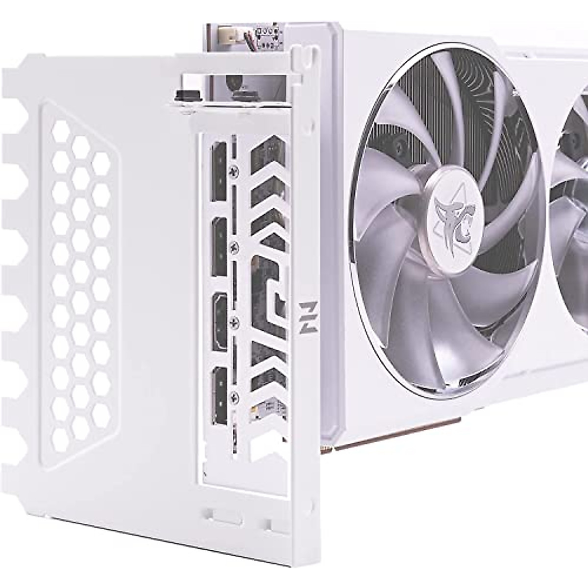 EZDIY-FAB Vertical Graphics Card Bracket PCIE Slot Plate, Vertical GPU Mount, Video Card VGA Support Kit -White