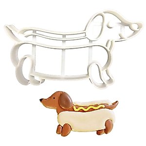 Dachshund Cookie Cutter, Cute Hot Dog Shape Mold Cutter