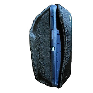 Nite Ize Hardshell Nylon Phone Pouch for Samsung Galaxy S23 S22 Ultra S21 S20 Plus 5G , Rugged , Heavy Duty Holster, Fixed Belt Clip Holder, Fits (Defender Commuter) Cases On Cell Phone (Horizontal)