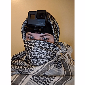 Explore Land Cotton Shemagh Tactical Desert Scarf Wrap (Tan)