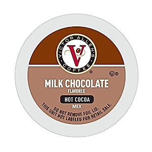 Victor Allen's Coffee Milk Chocolate Flavored Hot Cocoa Mix, 42 Count, Single Serve K-Cup Pods for Keurig K-Cup Brewers