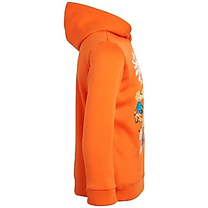 Nickelodeon Boy's Hoodie Sweatshirt - SpongeBob, Thomas & Friends Tank Engine, Rugrats, Boys Sweatshirt (2T-7), Size 5, Rugrats Orange