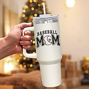 Noni Personalized Baseball Mama Tumbler, Baseball Mom Gift, New Moms Gifts, Mother's Day Gift, Mama Tumblers With Handle And Straw, Birthday Gifts For Women, Christmas