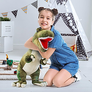 PREXTEX 15" Large Plush Dinosaur T-Rex Large Cuddly Soft Dinosaur Toys for Kids