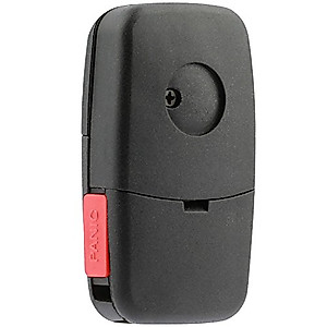 Replacement Keyless Entry Remote Flip Key Fob fits 1998 1999 2000 2001 VW Beetle, Golf, Jetta, Passat (HLO1J0959753F)