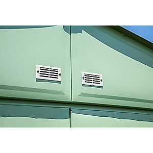 Arrow Select 10' x 8' Outdoor Lockable Steel Storage Shed Building, Sage Green