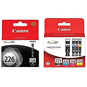 Canon PGI 225 / CLI 226 5-Pack Genuine OEM Ink Cartridges Full Set CYMK,BK