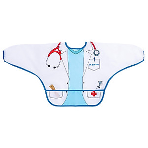 Dreambaby Food & Fun Character Bibs Baby Smocks with Sleeves - Model L560BB - 2 Pack (Astronaut & Doctor)