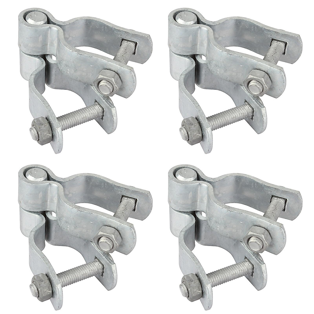 4 Sets Chain Link Fence Gate Post Hinge,Male and Female Hinge,Max Load 220lb