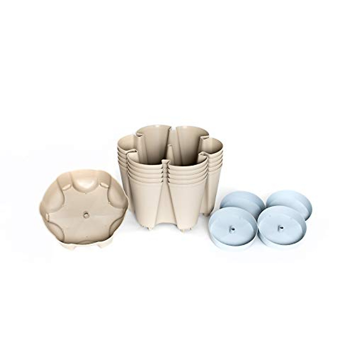 Greenstalk Patented Large 5 Tier Vertical Garden Planter with Patented Internal Watering System Great for Growing a Variety of Strawberries, Vegetables, Herbs, & Flowers (Stunning Stone)