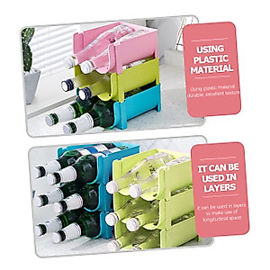 3Pcs can rack refrigerator drink organizer soda can holder refrigerator can organizer fridge beer rack wine fridge drink fridge beer storage organizer office plastic bottle drinks