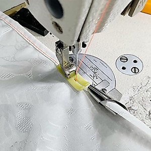 Sewing Rolled Hemmer Foot, 3mm-8mm 6 Sizes Wide Sewing Rolled Hem Presser Foot, Sewing Machine Presser Foot, Hemming Foot Kit for Sewing Rolled Hemmer Presser Foot (5mm)