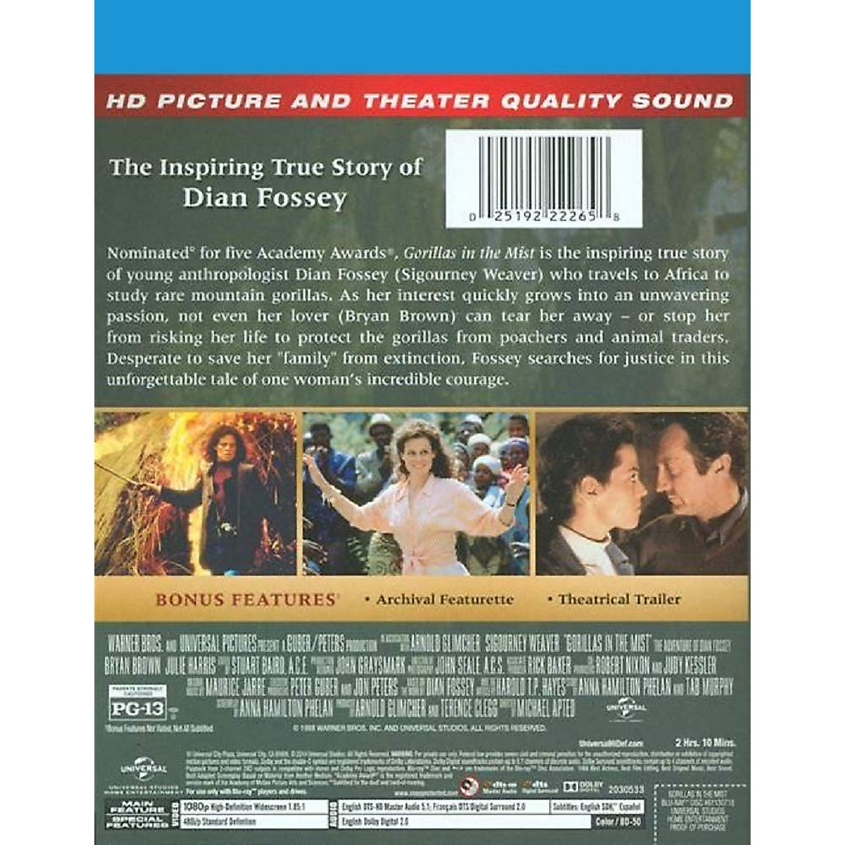 Gorillas in the Mist [Blu-ray]