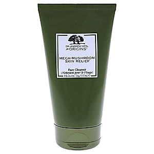 Origins Mega-Mushroom Skin Relief Face Cleanser 5 oz, 5 Fl Oz (Pack of 1) (175278)