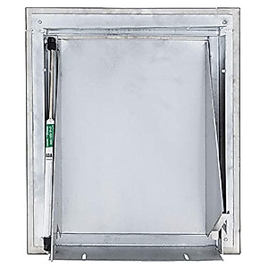 Oswald Supply ADA Compliant Trash Chute Door - Bottom Hinged, 18"(H) X 18"(W), Noiseless Self Closing, Fire Rated & UL Approved HM309ADA
