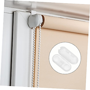 150 Pcs Transparent Bead Buckle Beaded Ball Chain Blind Ball Chain Shades Blind Connector Clip Vertical Roman Roller Beaded Chain Connectors Vertical Blind Connector Clips