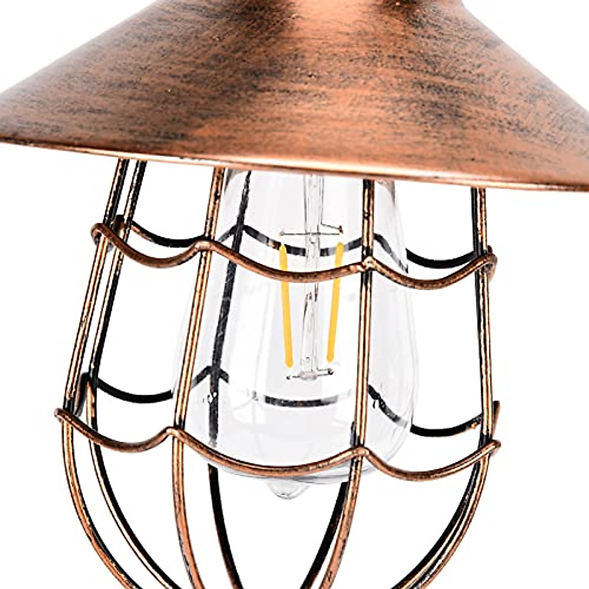 Solar Lamp, Outdoor Hanging Solar Lanterns Waterproof Metal Vintage Solar Powered Lights for Home, Garden Patio