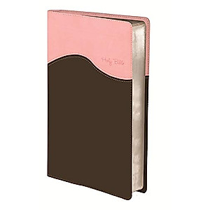 NIV, Gift Bible, Leathersoft, Pink/Brown, Red Letter Edition