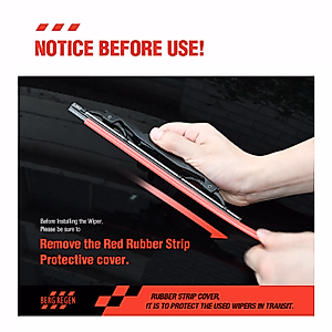 Rear Wiper Blade,BERG REGEN 10 inch (Pack of 2) Fit for Toyota FJ Cruiser 2014 2013 2012 2011 2010 2009 2008 2007 Back Windshield Wiper Blade -10-F