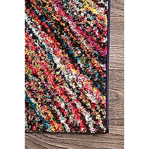 nuLOOM Samira Warp Area Rug, 5' Round, Multi