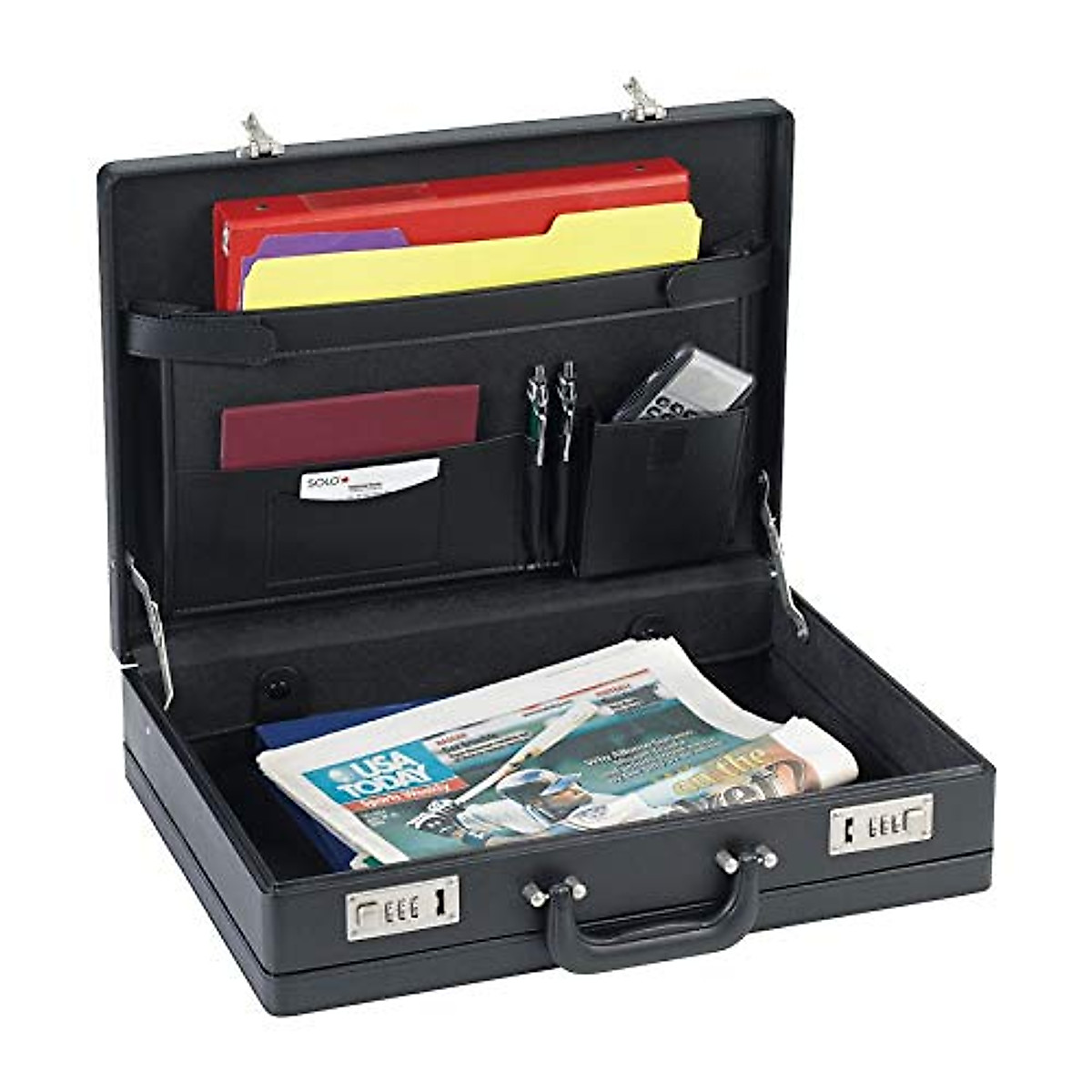 Lorell LLR61614 Expandable Attache Case, Black