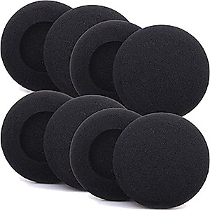 Foam Ear Pad Replacement Cushions, Headphone Earphone Headset Disposable Sponge Covers (45mm - 1.8") 4 Pairs