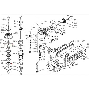 904689 and 904685 replacement nailer head valve seal for Porter Cable FN250B FN251