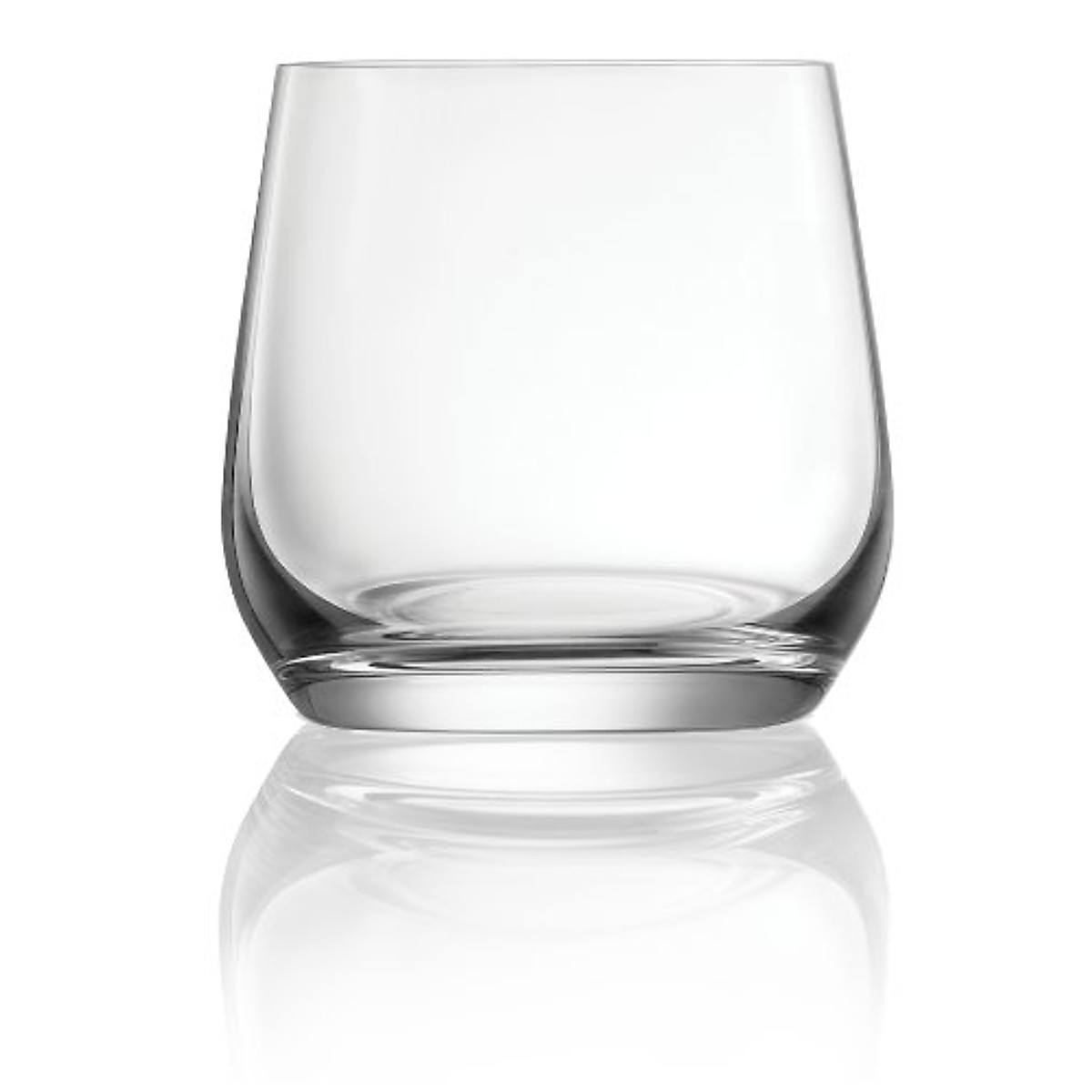 Lucaris Hong Kong Hip Double Rocks Glass, 12.5-Ounce, Set of 4