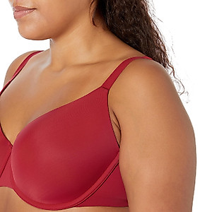 Amazon Essentials Women's Full Coverage Bra, Pack of 2, Burgundy/Chocolate, 40C
